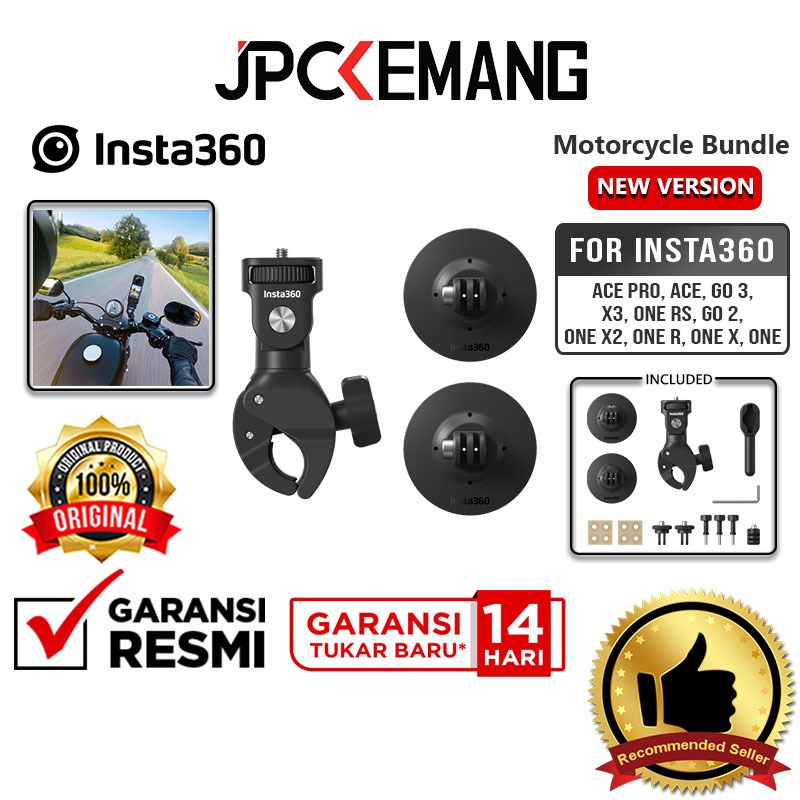 Jual Insta360 Motorcycle Bundle New Version for Insta 360 Action Camera ...