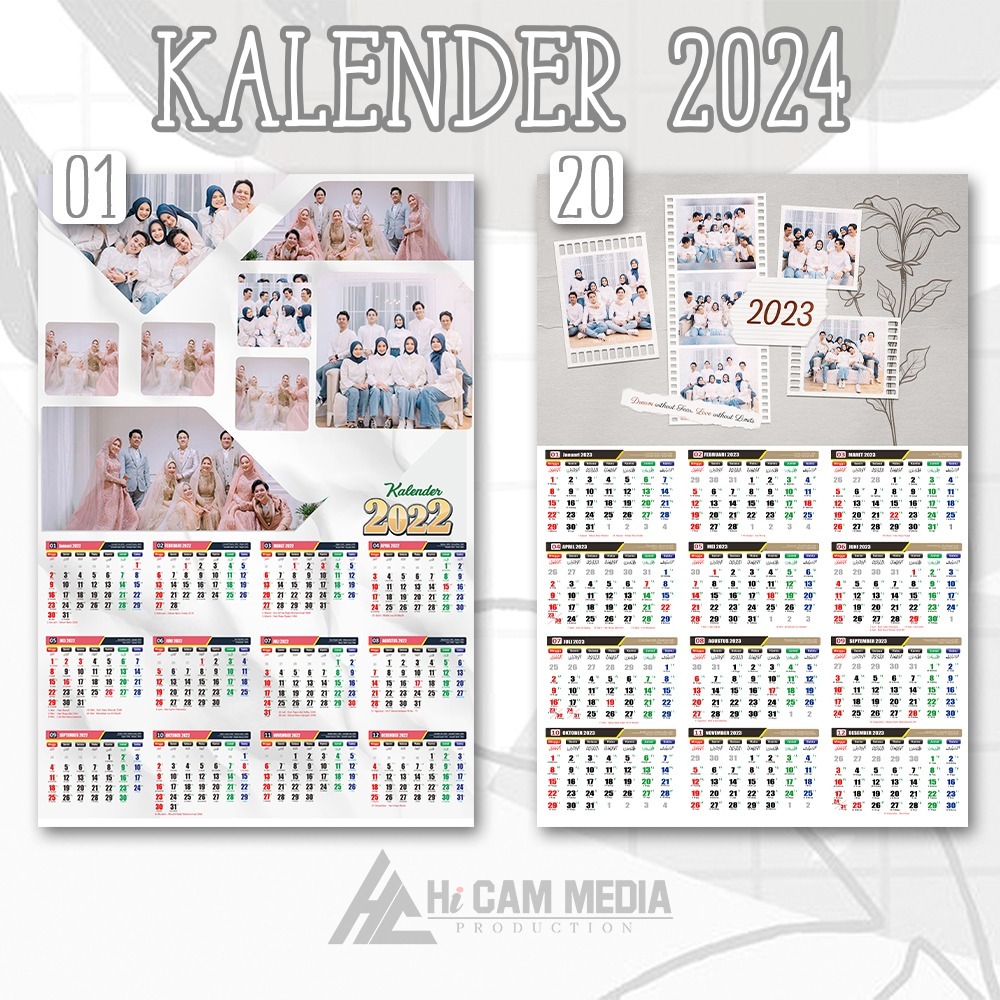 Jual Kalender 2024 costum / kalender custom / kalender foto sendiri ...
