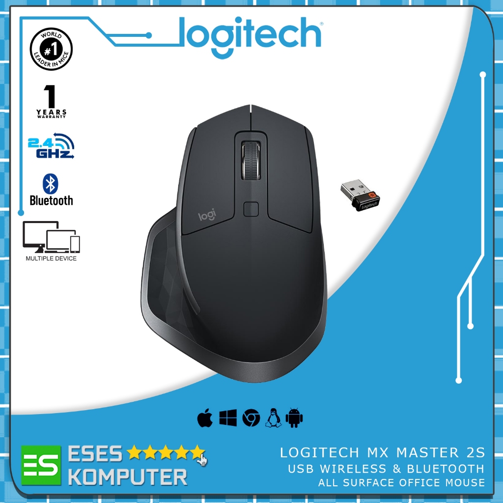 Jual Mouse Logitech MX Master 2S Wireless Bluetooth Multi-Device ...
