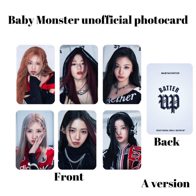 Jual Baby Monster unofficial debut photocard | photocard Baby Monster ...