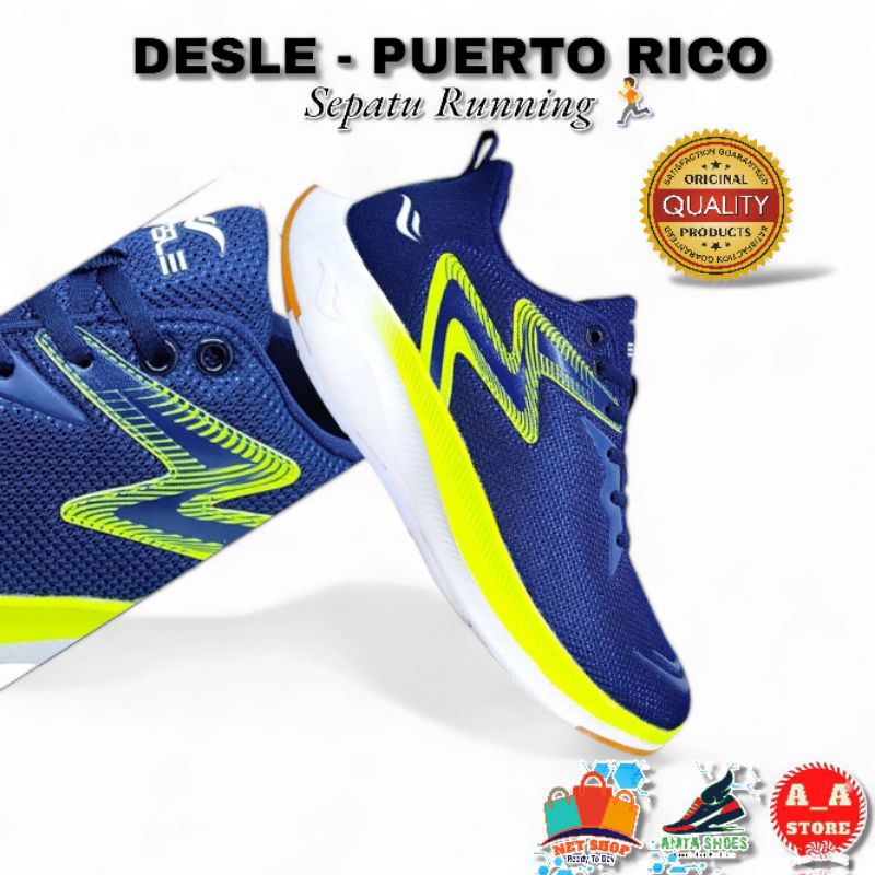 Jual Desle Puerto Rico Sepatu Olahraga Running Unisex | Shopee Indonesia