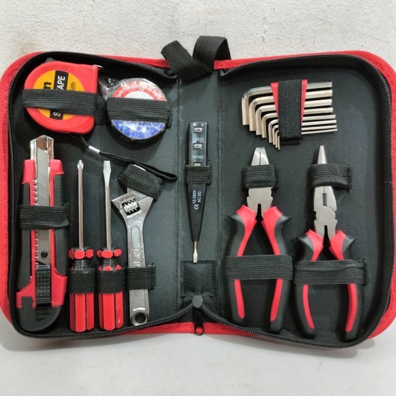 Jual TOOL SET "EDON" TYPE ED001-2 ||HAND TOOL/TOOL KIT SET 18PCS ...