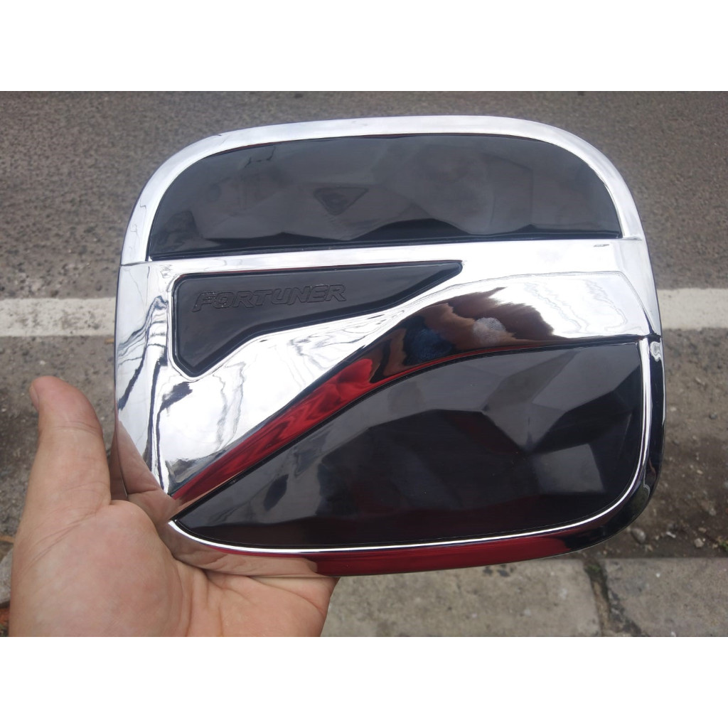 Jual cover tangki hitam kombinasi chrom fortuner 2016 sampai 2025 ...
