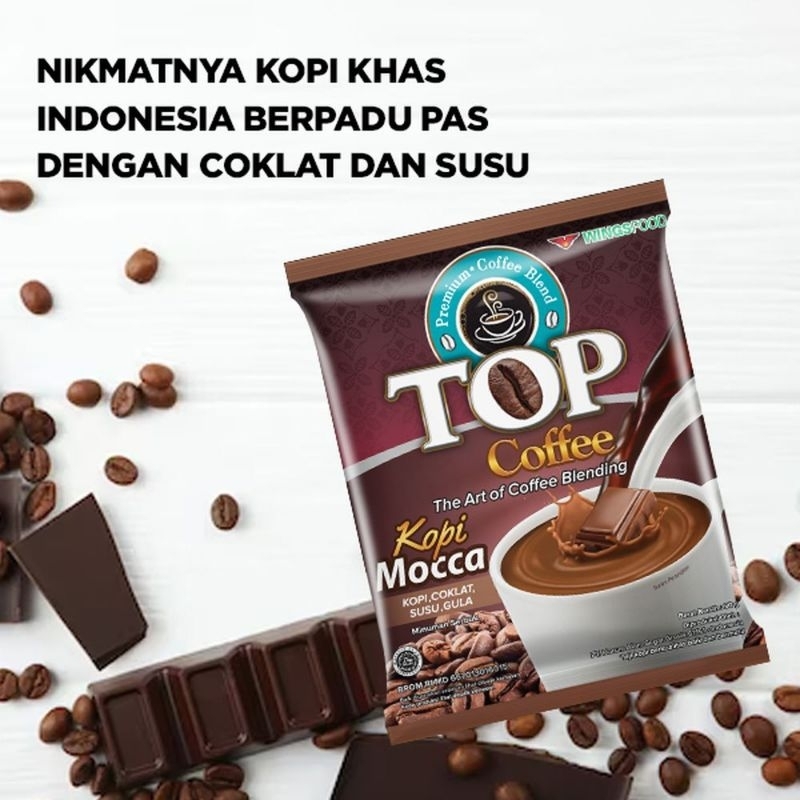 Jual Top Coffee Kopi Gula Susu Coklat Mocca 10X30g | Shopee Indonesia