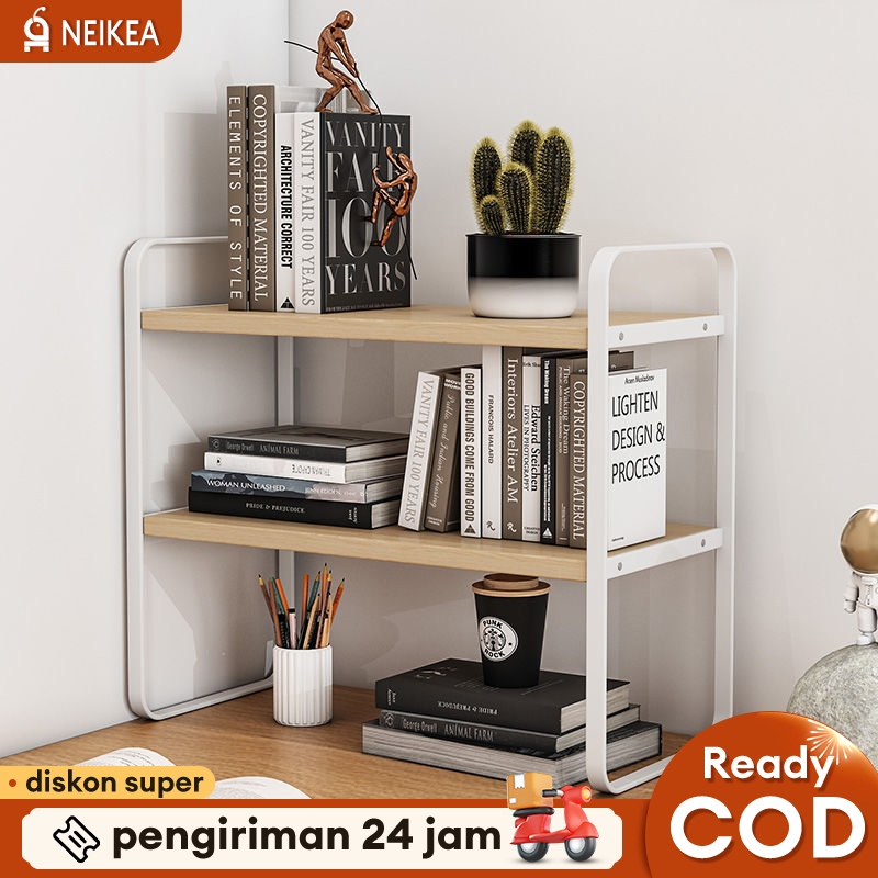 Jual Rak Meja Stationery Desktop Storage Rak Buku Desktop Rak Serbaguna ...