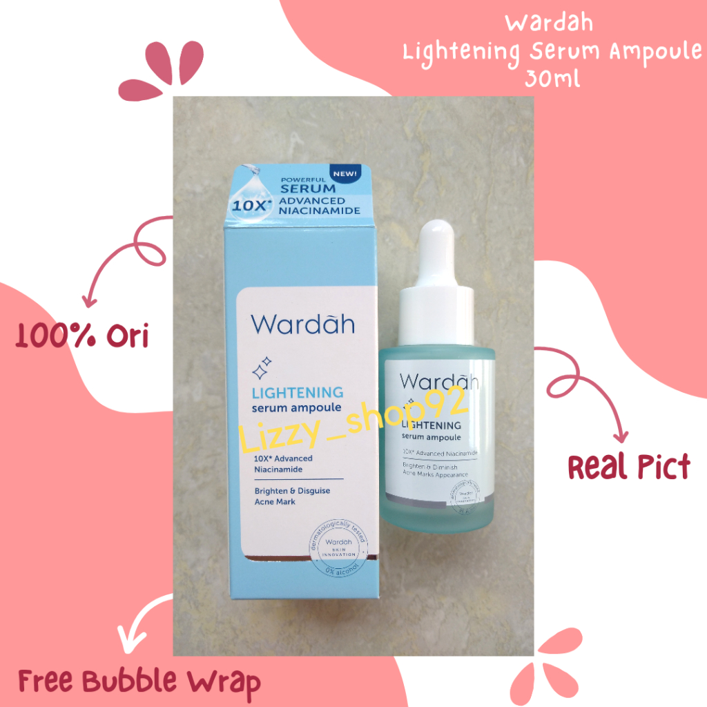 Jual Wardah Lightening Serum Ampoule 30ml | Shopee Indonesia