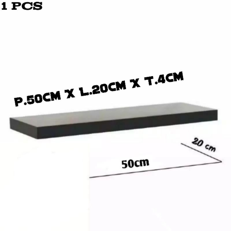 Jual Ambalan Dinding 1 PCS Ukuran P.50cm x L.20cm x T.4cm | Shopee ...