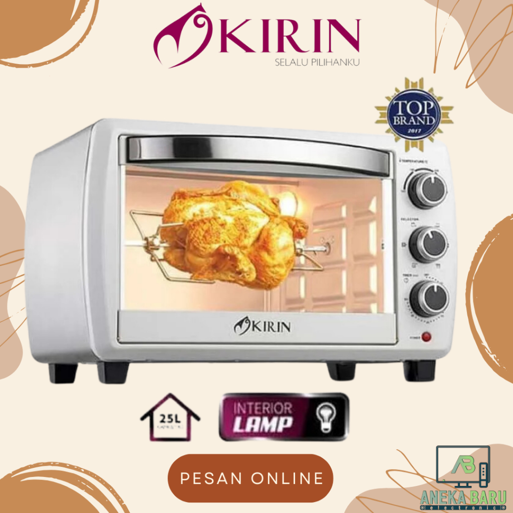 Jual [READY & COD] Kirin Oven Listrik Lampu KBO-250RA / 250RA / KBO 250 RA (25 Liter) | Shopee ...