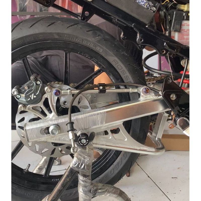 Jual breket braket dudukan kaliper belakang ninja Brembo ktc ninjaSS ninjaR ninja SS R 2tak 150 ...