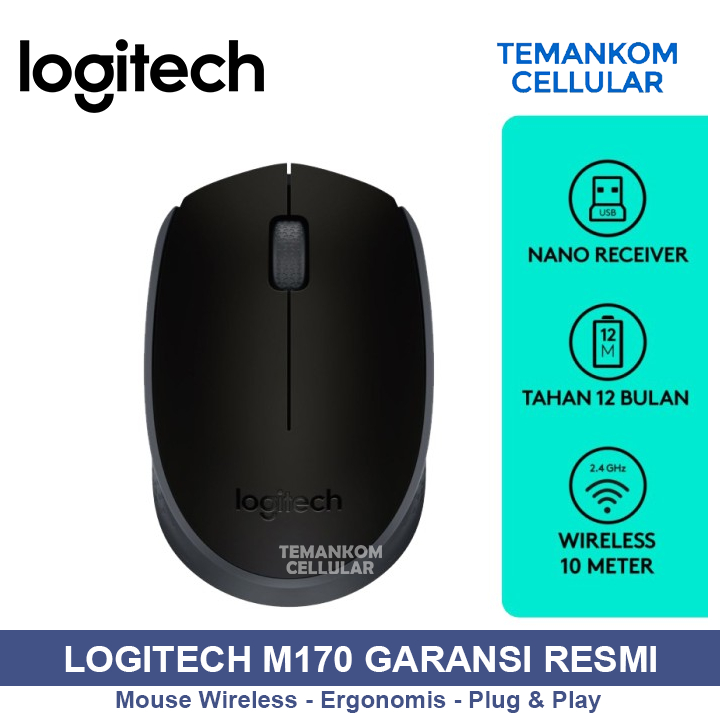 Jual Mouse logitech wireless murah M170 M 170 garansi resmi original ...
