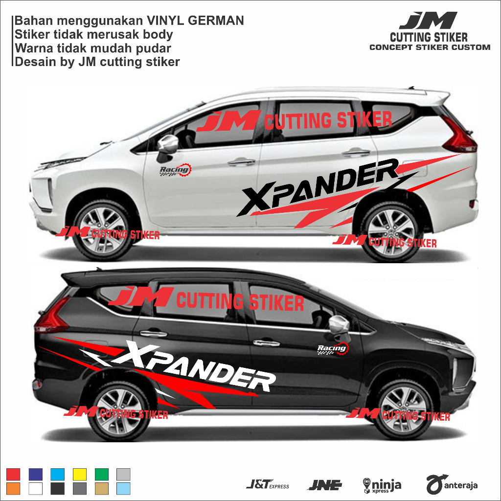 Jual Stiker mobil mitsubishi xpander cutting stiker body samping mobil xpander stiker striping ...