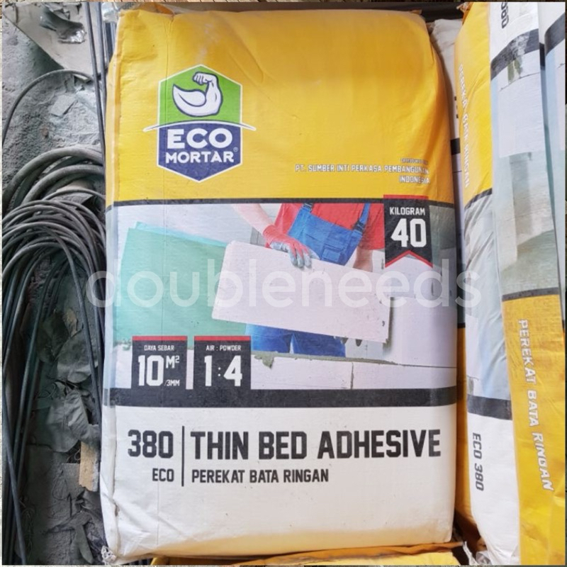 Jual ECO 380 SEMEN PEREKAT BATA RINGAN 1SAK 40KG | Shopee Indonesia