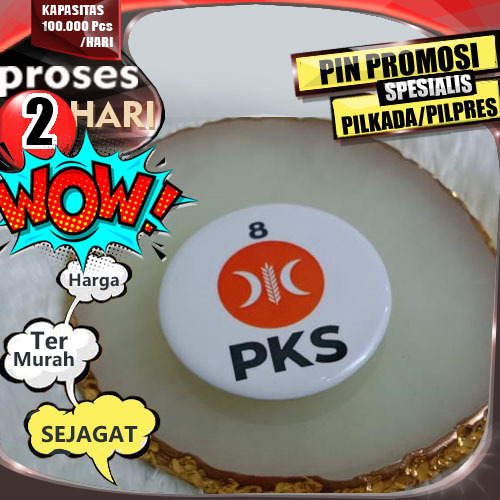 Jual pin promosi cetak custom 44mm / pin kaleng promosi custom di ...