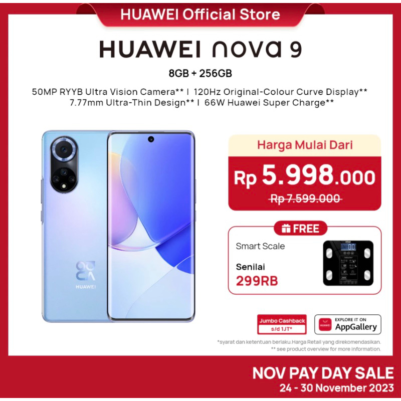 Jual [NEW] HUAWEI nova 9 [8+256GB] | 50 MP Ultra Vision Camera | Shopee ...