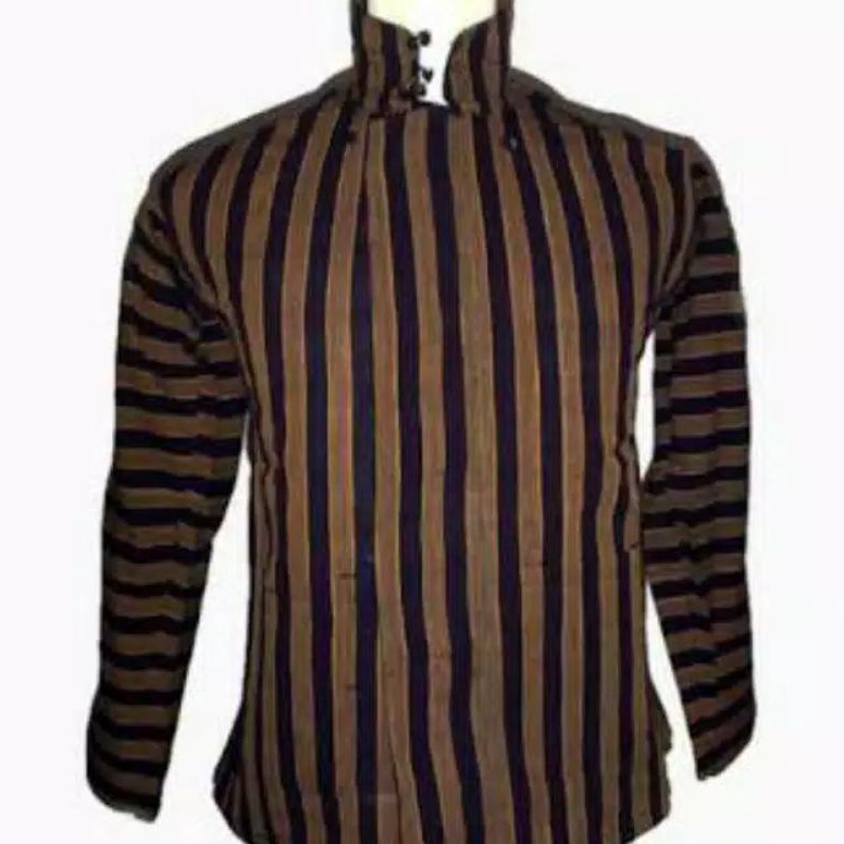 Jual Kekinian.. Baju Adat Jawa // Baju Surjan Lurik // Baju Sorjan ...