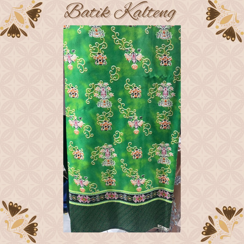 Jual Kain Batik Khas Kalteng bahan Sutra halus (harga per setengah meter) | Shopee Indonesia