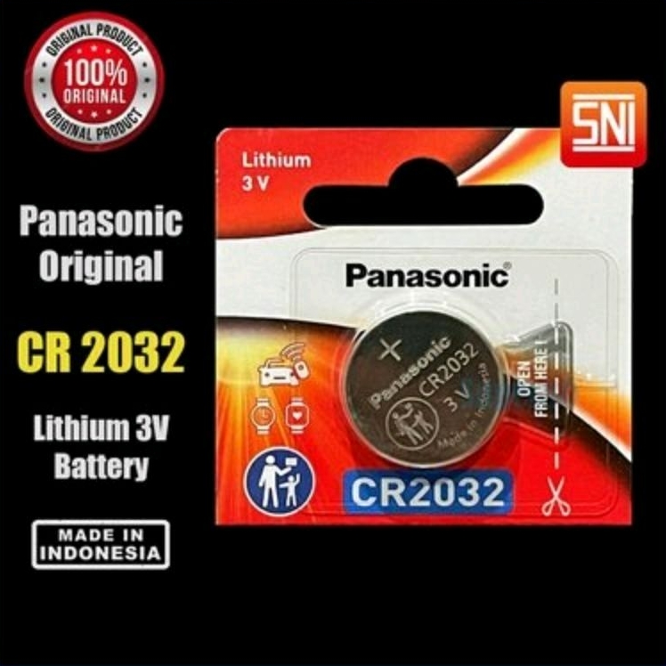 Jual Original Panasonic CR2032 Batre Baterai Battery Lithium 3V Button ...