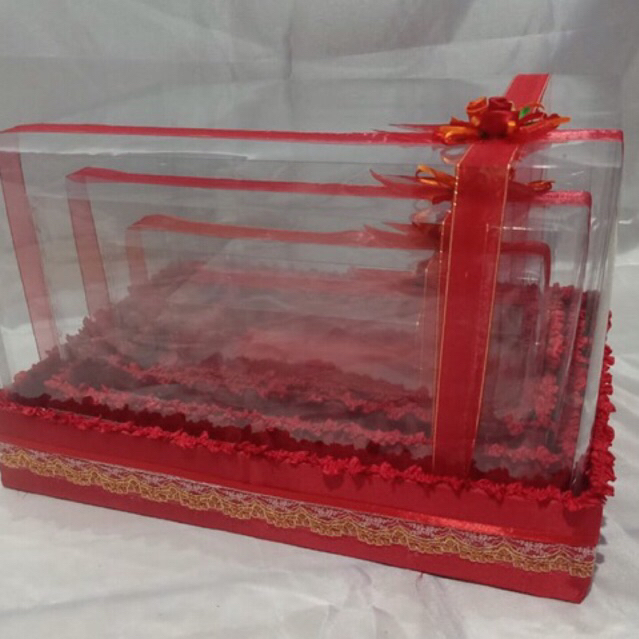 Jual kotak hantaran satuan box seserahan lamaran satuan ukuran XL dan L ...