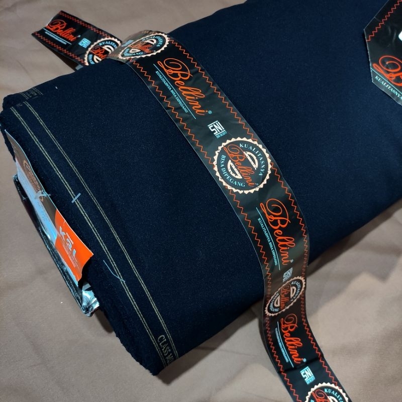 Jual Kain Celana Bellini Navy High Quality ( Harga per 0,5M ) | Shopee ...