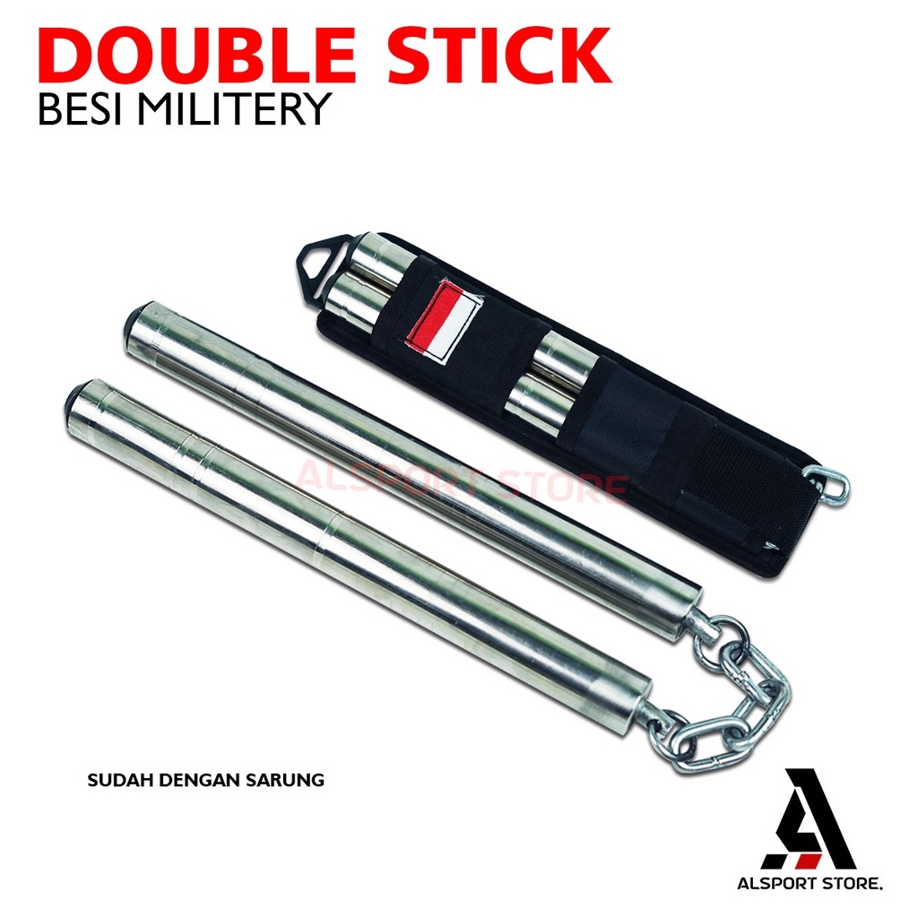 Jual MALL Double Stick Besi Silver (Nunchaku Brushlee) !! | Shopee ...