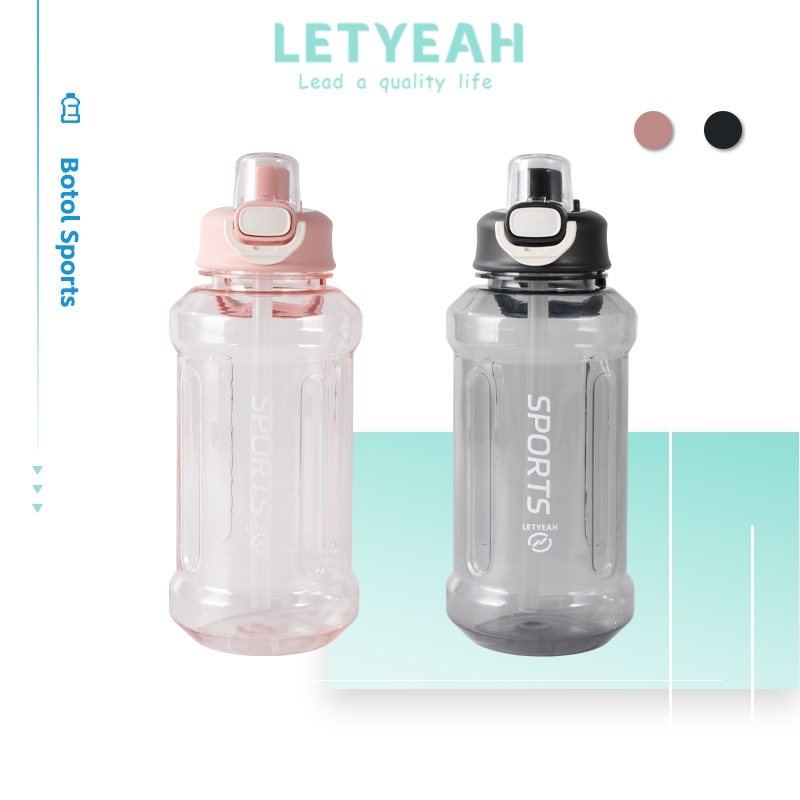 Jual LetYeah Botol Minum Sport Sedotan Anti Tumpah 1100ML Botol air Minum Portable Olahraga ...