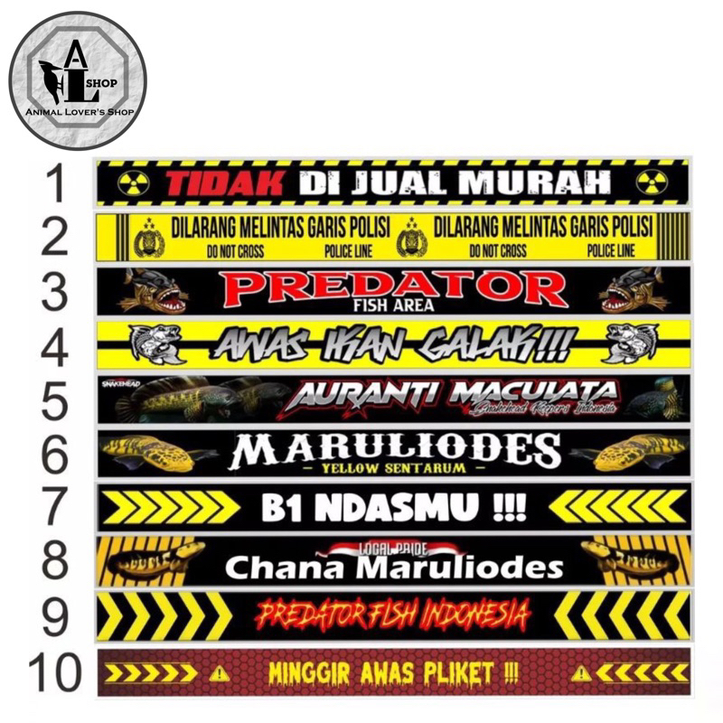 Jual Sticker ikan CHANNA AQUARIUM 50cm | Shopee Indonesia