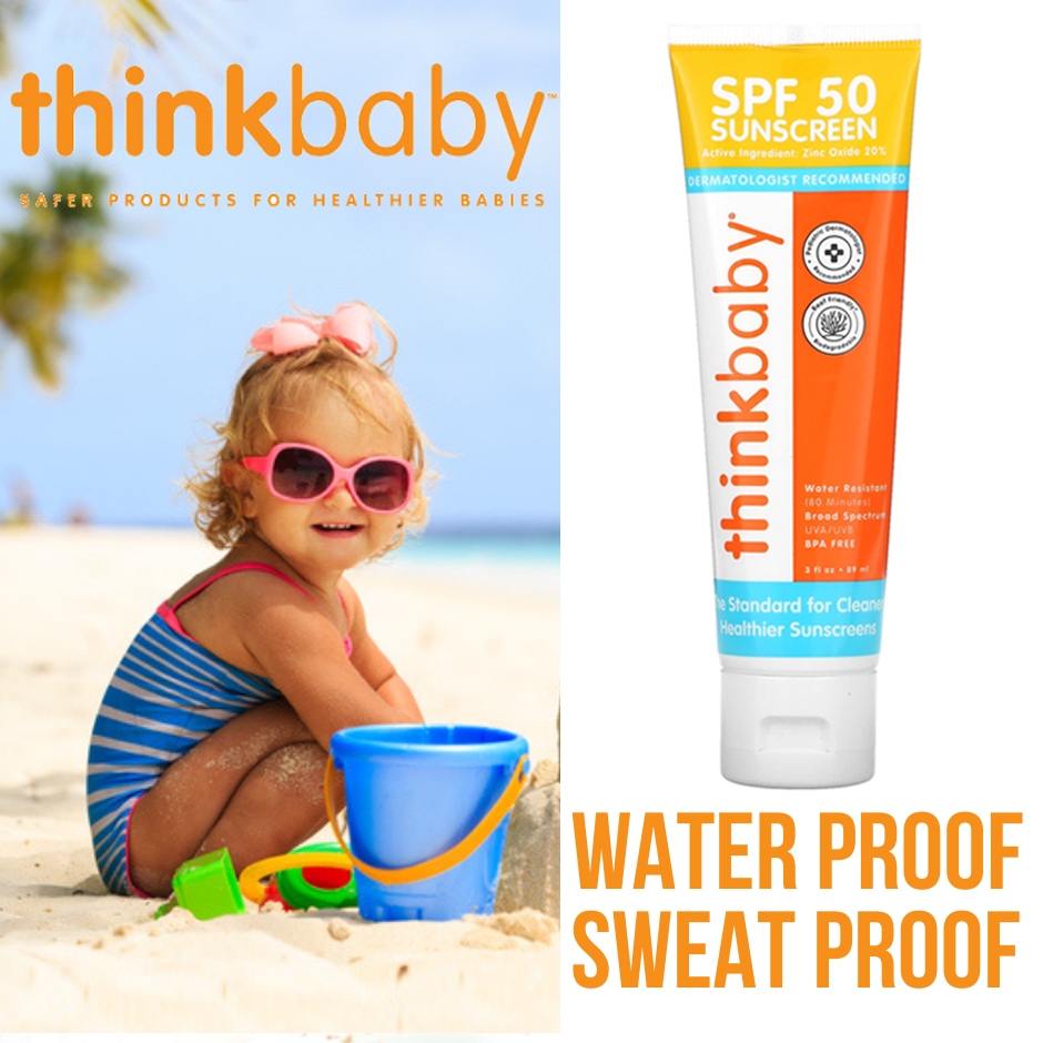 Jual Thinkbaby Sunscreen SPF50 Think Baby Sunblock Bayi Lotion 89ml ...