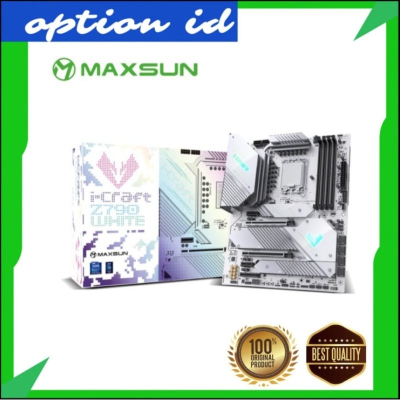 Jual MAXSUN i-Craft Z790 WHITE | LGA 1700 DDR5 ATX - Motherboard INTEL | Shopee Indonesia