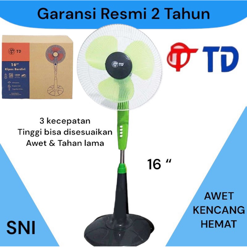 Jual STAND FAN KIPAS MURAH BERDIRI 16 in NATIONAL WALL FAN KIPAS ...