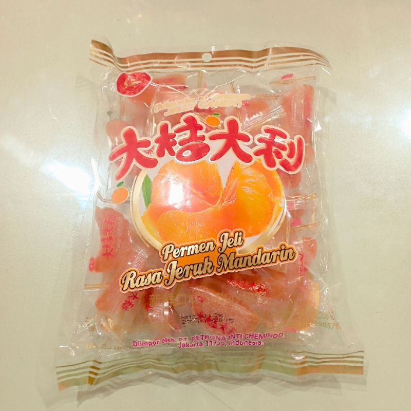Jual Permen Jeli Rasa Jeruk Mandarin / Mandarin Orange Jelly Candy ...