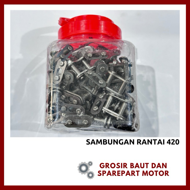 Jual Sambungan Rantai Motor 420 per 100 pcs | Shopee Indonesia