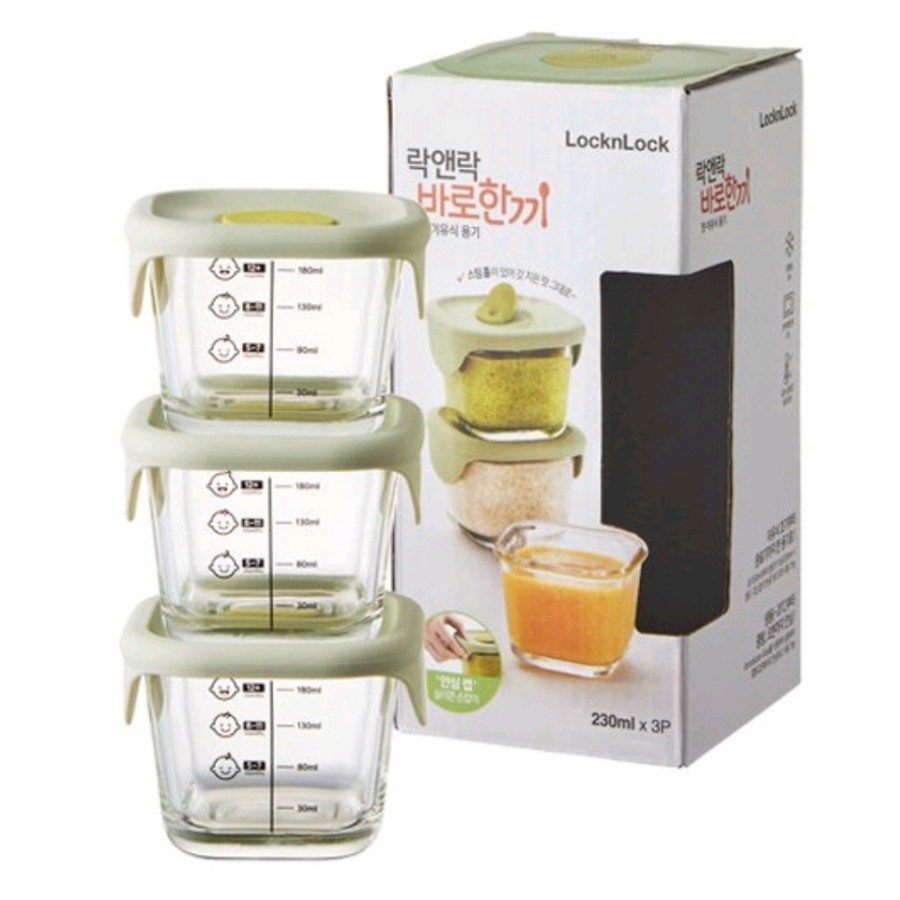 Jual Lock n Lock Baby Food Container isi 3pcs - 1 set | Shopee Indonesia