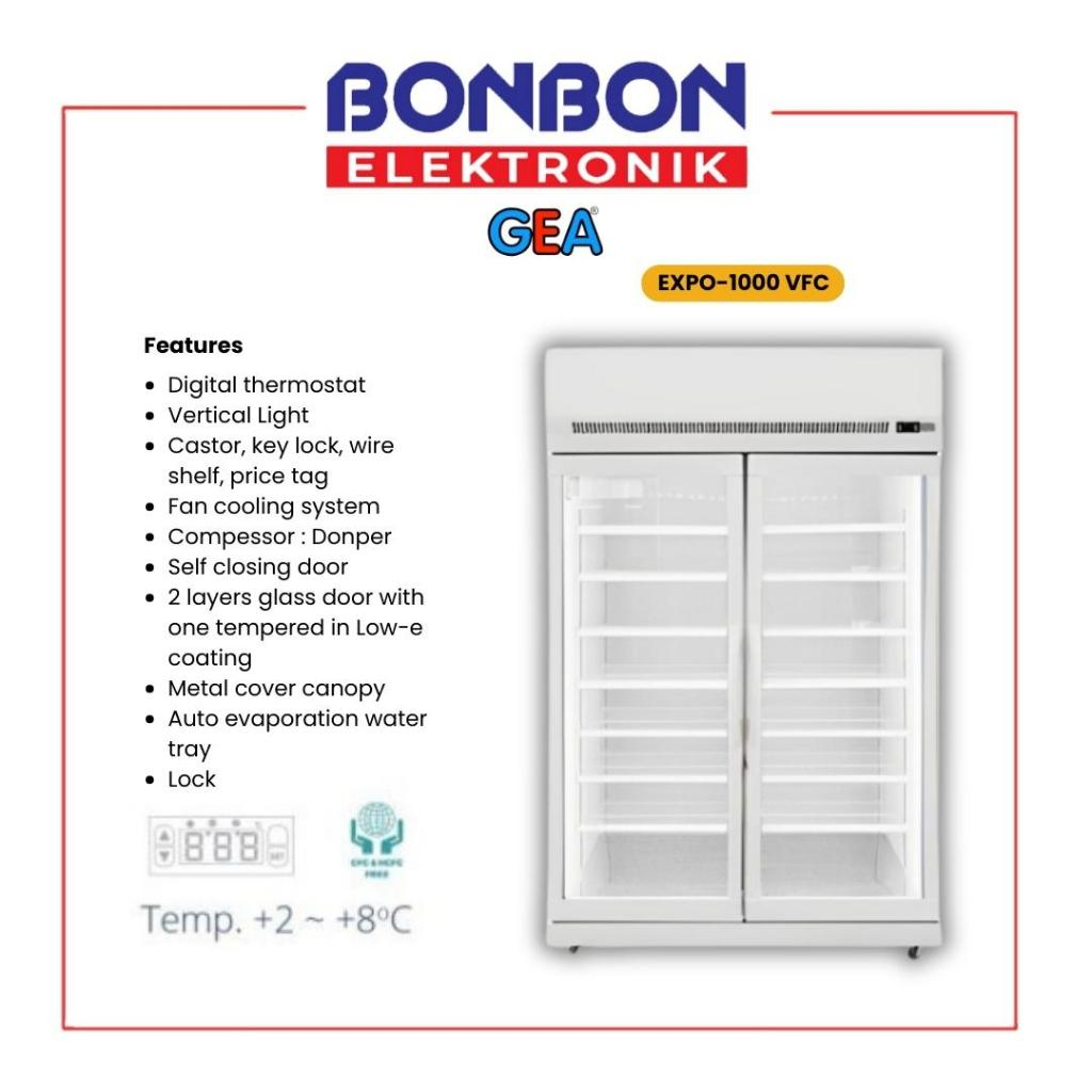 Jual GEA Showcase Display Cooler 2 Pintu EXPO-1000VFC / EXPO1000VFC ...