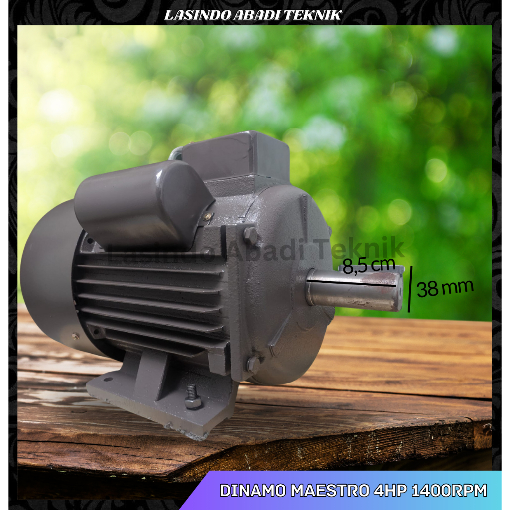 Jual Dinamo Motor Penggerak 4HP 4P 1Ph 1450Rpm MAESTRO - Dinamo Listrik ...