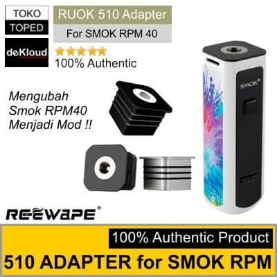 Jual Authentic Reewape RUOK 510 Adapter for SMOK RPM | rpm40 | Shopee ...