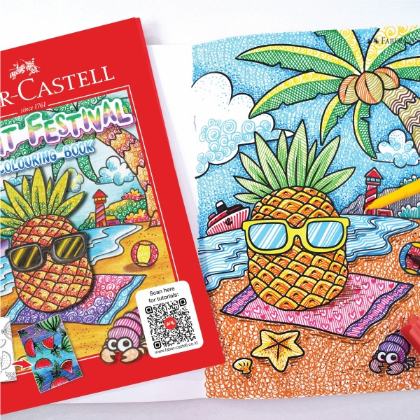 Jual Buku Mewarnai FABER CASTELL | Colouring Book Creative | 10 Lembar ...