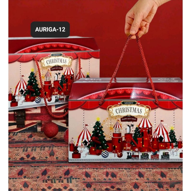 Jual BOX NATAL AURIGA-12 BOX Natal 4 toples 500gr Box Parcel Buah Box ...