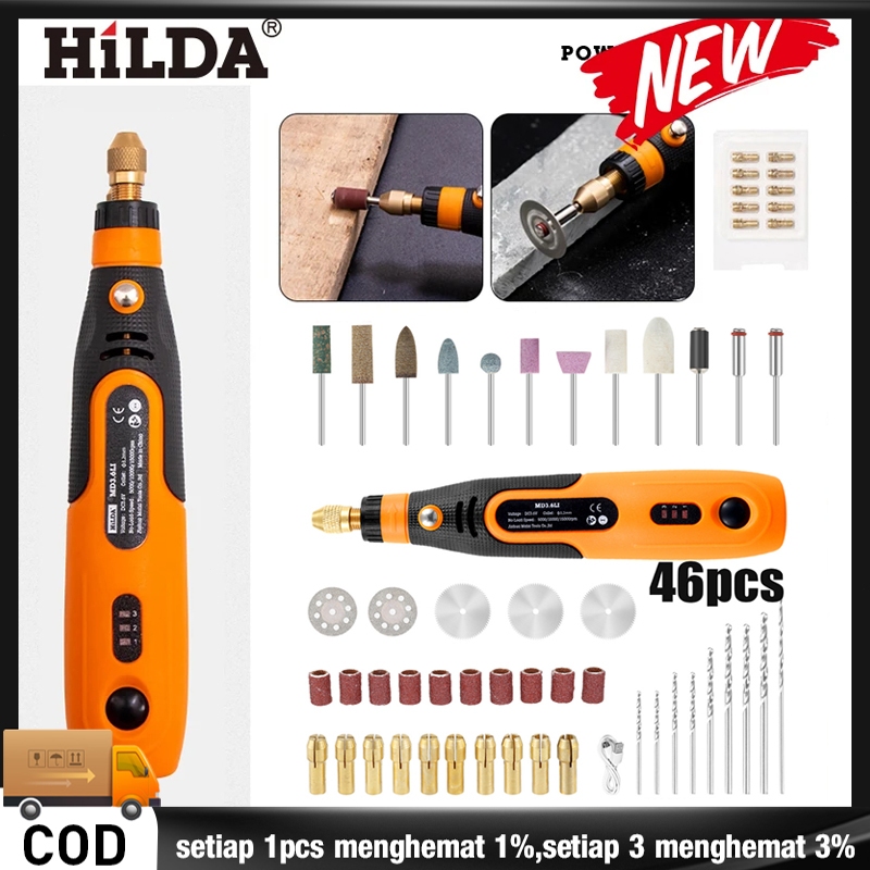 Jual Mini Grinder Mini Listrik Cordless Bor Mini Set Kecepatan Grinding ...