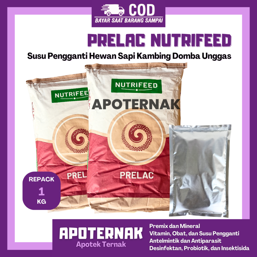 Jual PRELAC 1KG - Susu Hewan Pengganti Skim untuk Babi Domba Kambing ...