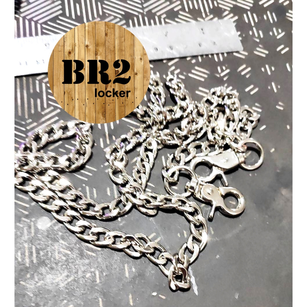 Jual Rantai Besi lebar 10 mm tebal dan pengait - 108 cm - 1 pcs silver ...