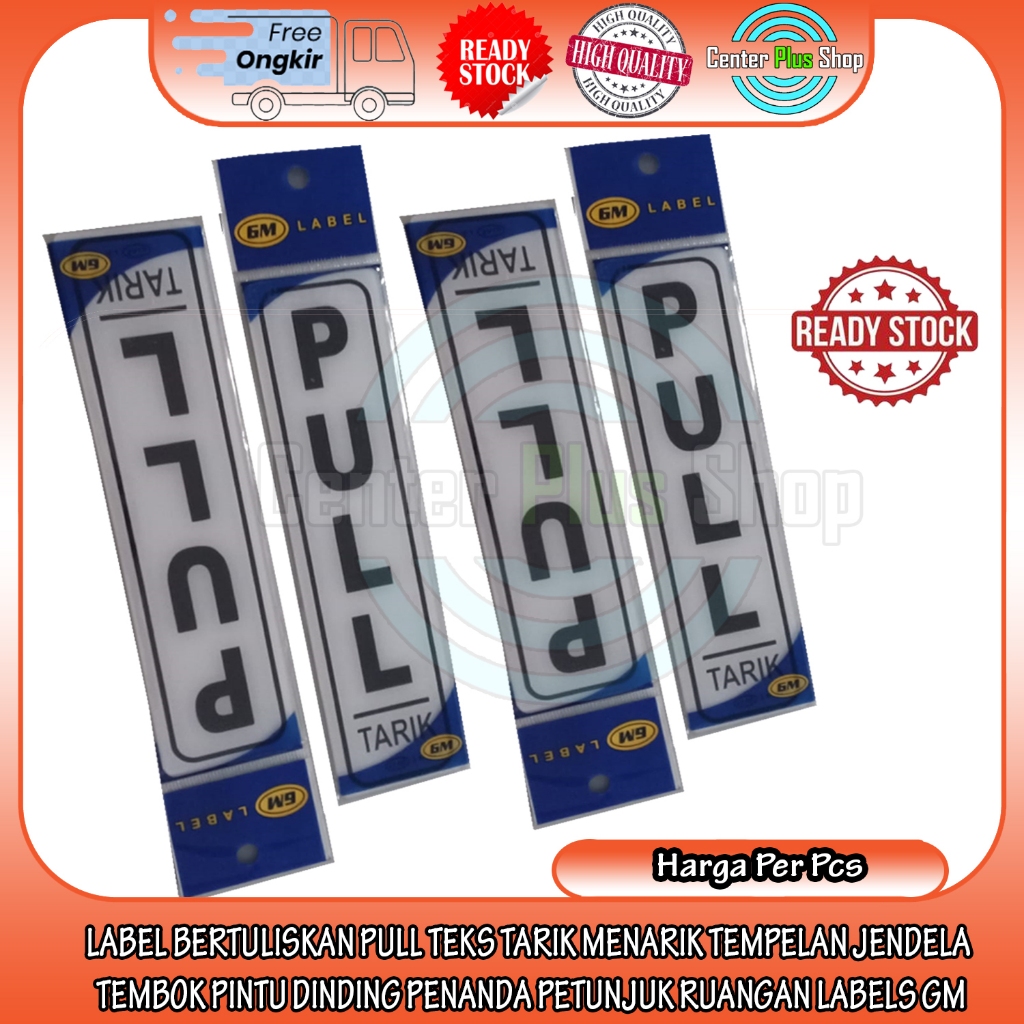 Jual LABEL AKRILIK TEKS PULL TARIK STIKER PAPAN TULIS STICKER GM TEMPEL ...