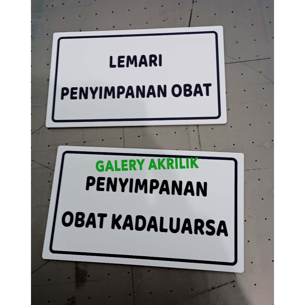 Jual Akrilik Papan Nama Ruangan, Sign Board Akrilik | Shopee Indonesia