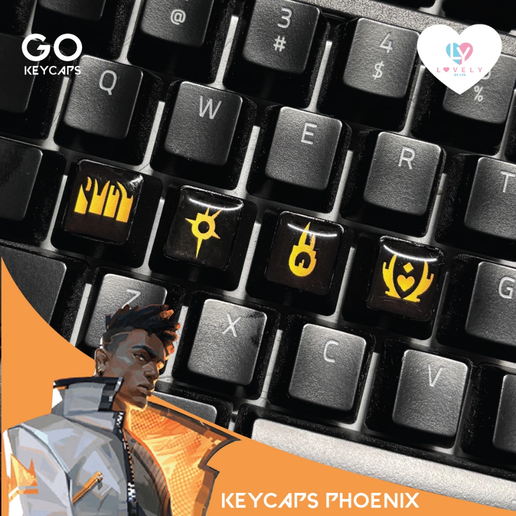 Jual Keycaps PBT Valo Phoenix Ability | GO KEYCAPS | Shopee Indonesia
