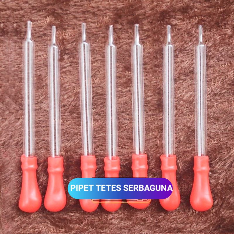 Jual Pipet Kaca Farmasi Per Box isi 50pcs Serbaguna Pipet Kaca 10cm ...