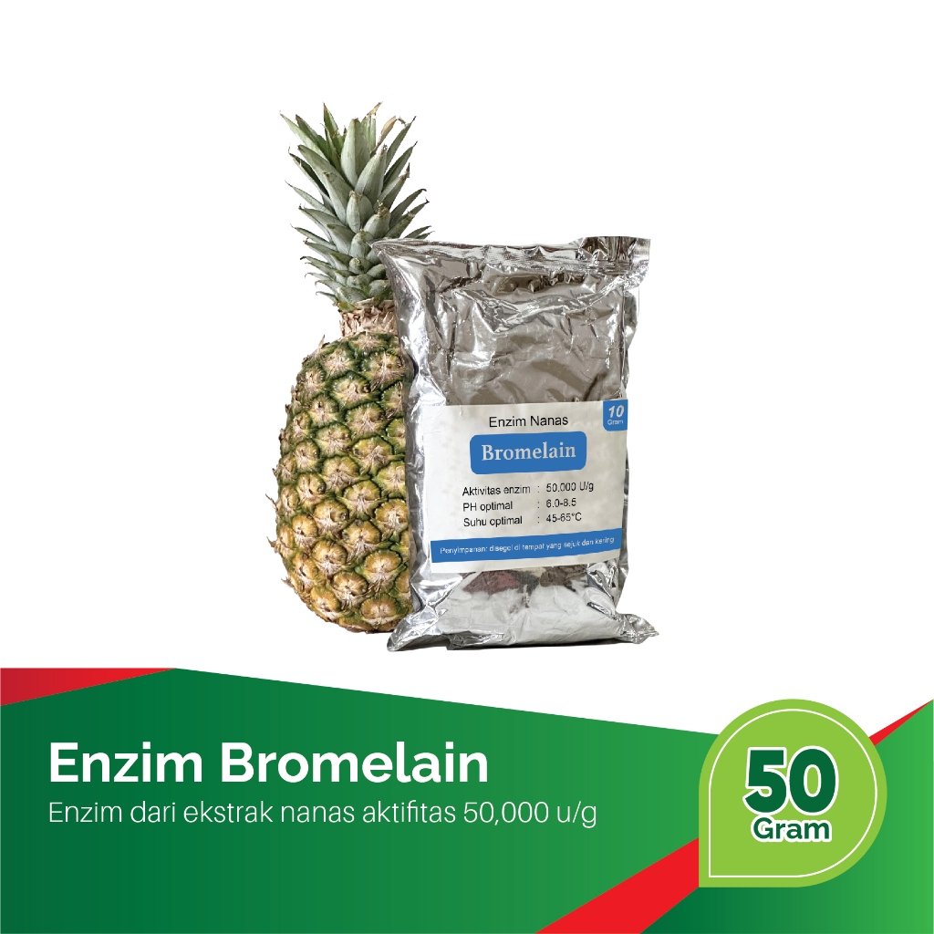 Jual Enzim Bromelain 50 gr Enzim Nanas | Shopee Indonesia