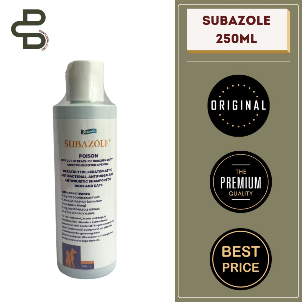 Jual SUBAZOLE / PALASEB SHAMPOO FOR CAT DOG 250ML // SHAMPOO JAMUR NO ...