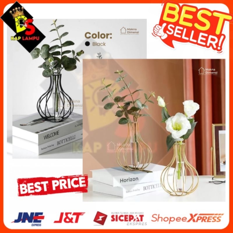 Jual VAS BUNGA TABUNG CYLINDER VASE BESI MEJA HIAS HIDROPINIK | Shopee ...