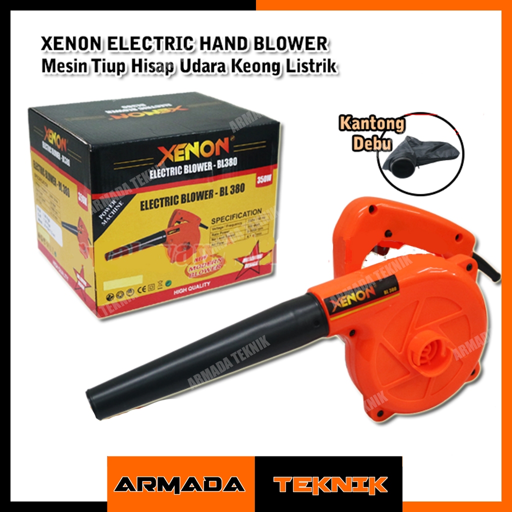 Jual XENON BL380 Electric Hand Blower Mesin Tiup Hisap Udara Keong ...