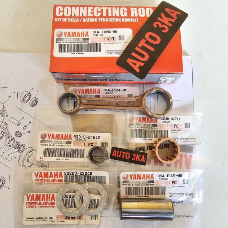 Jual STANG SEHER RX KING RXKING, CONNECTING ROD KIT RX KING RXKING ...