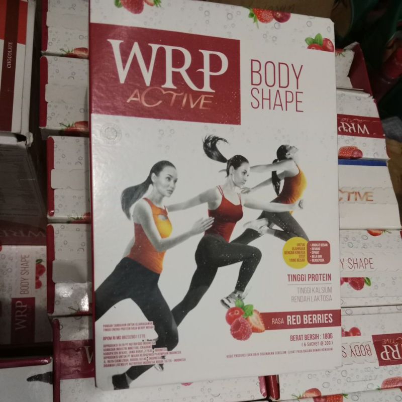 Jual WRP ACTIVE Body Shape RED BERRIES 6 sachet x 30 gram non box ...